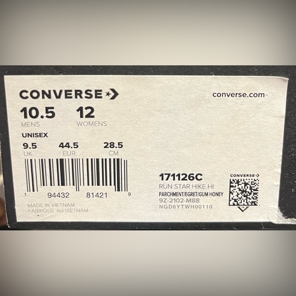 Converse | Shoes | Converse Run Star Hike High Parchment Gum Honey ...